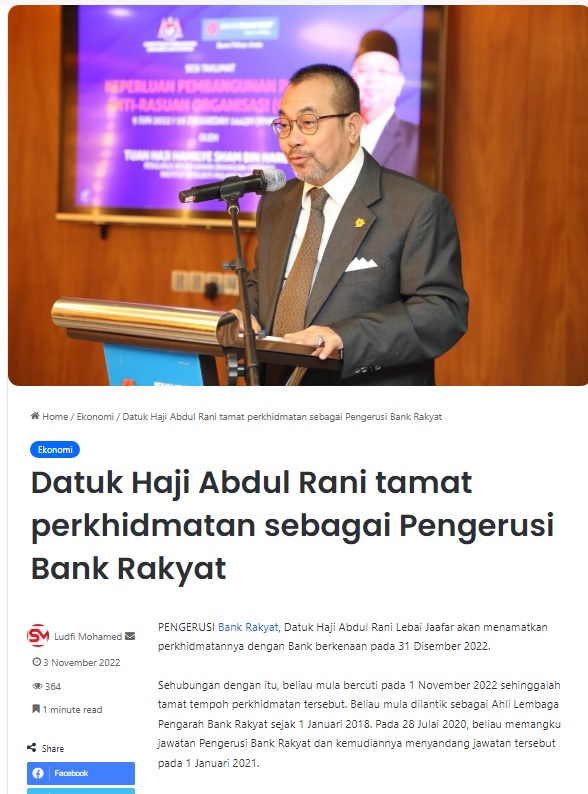 Skandal rasuah Silverlake Bank Rakyat, Tan Sri Noh Omar & adik rembat ...