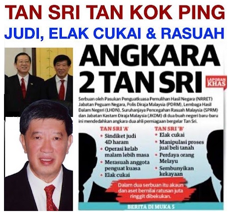 Ketua Menteri Pulau Pinang Kon Yeow saman Tan Sri Tan Kok Ping, SPRM ...