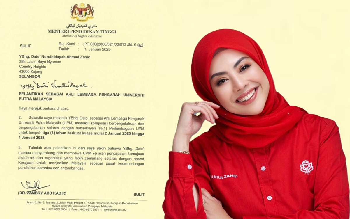 Nurul anak Zahid TPM dilantik Ahli Lembaga Pengarah UPM atas alasan ...