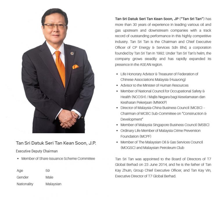 Tan Sri Datuk Seri Tan Kean Soon Timbalan Pengerusi T7 Global Bhd ditahan terlibat dalam ...