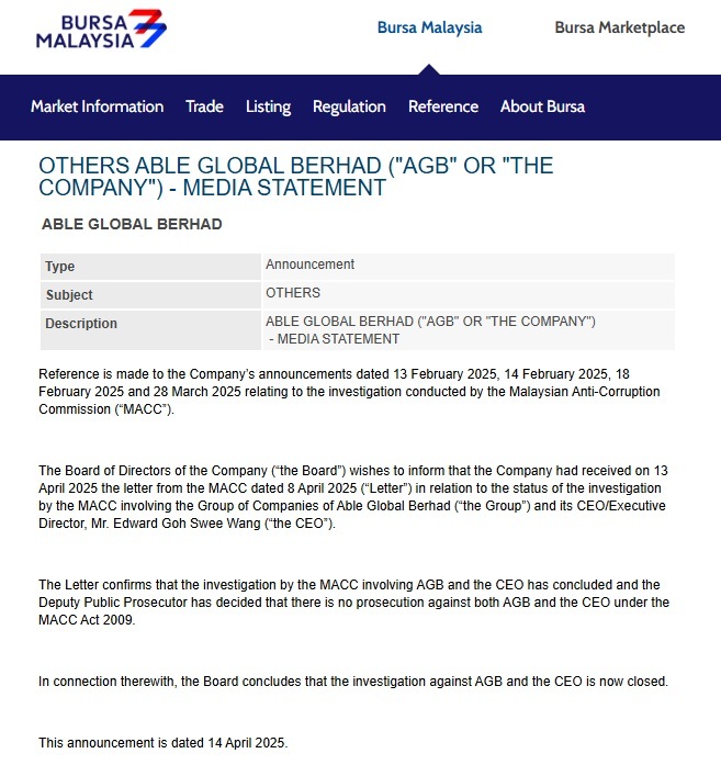 Skandal Able Global: Mengapa ‘Mafia Singapura’ hanya didakwa ...