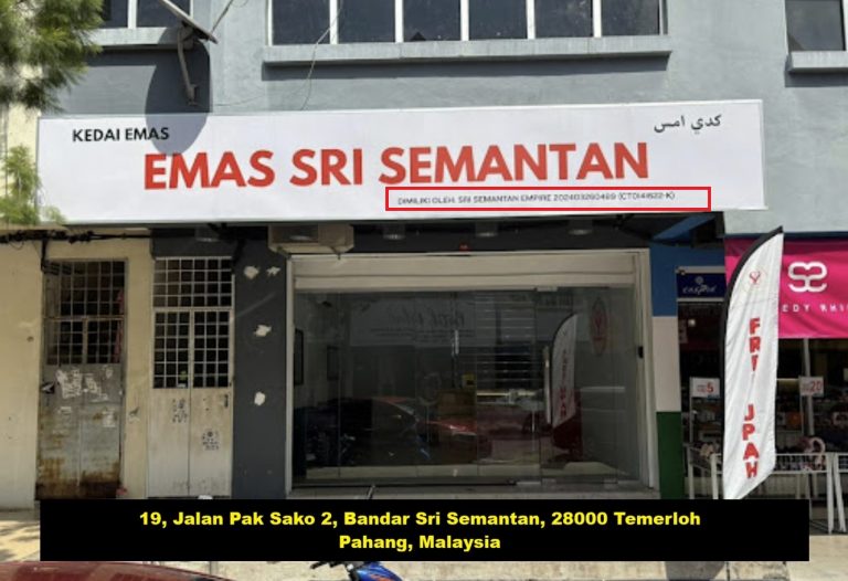 Kedai Emas Sri Semantan satu lagi skim pelaburan emas ‘scammer’ langgar ...
